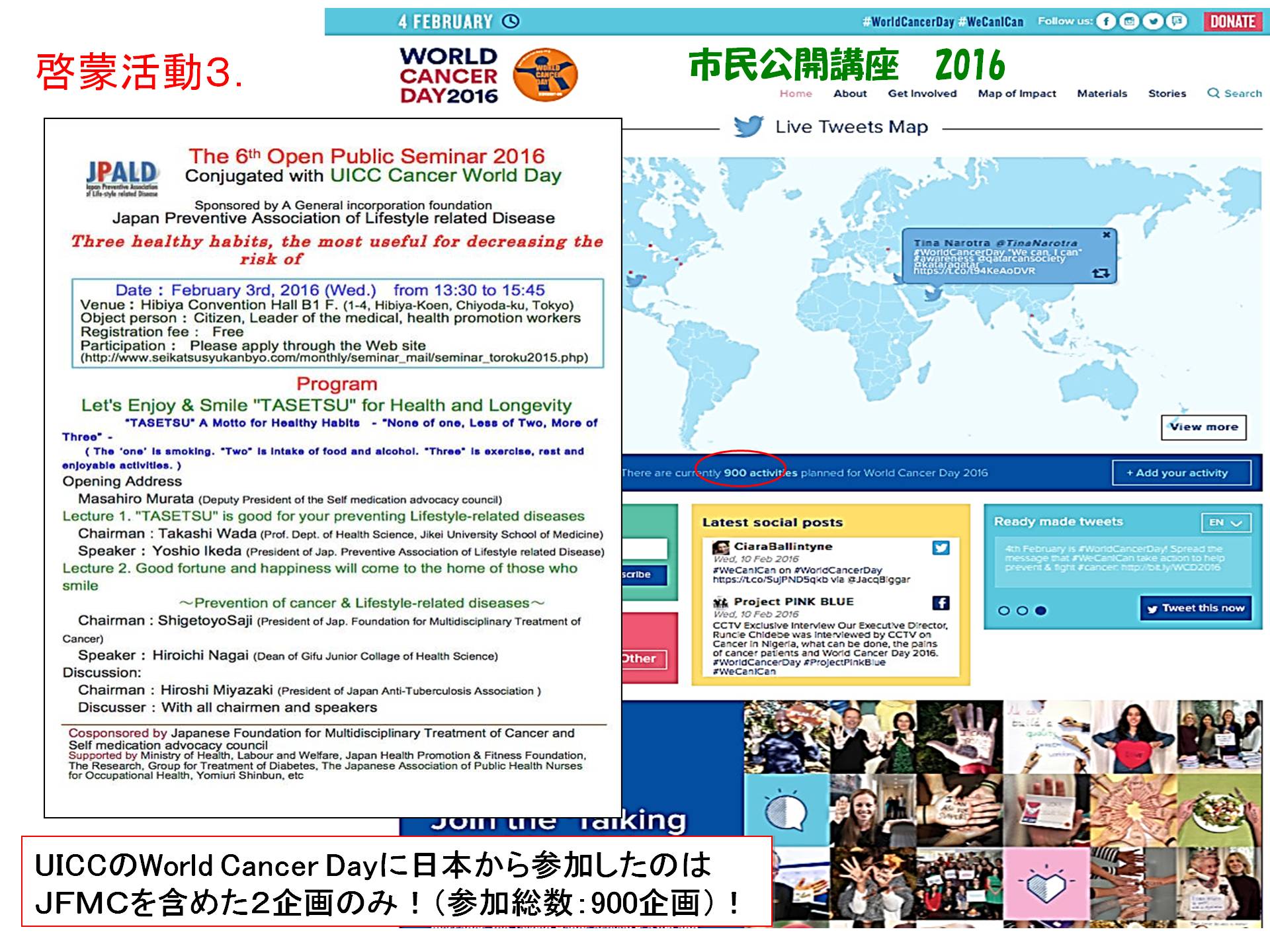 JFMC 最近の動向と活動内容について | がん集学財団